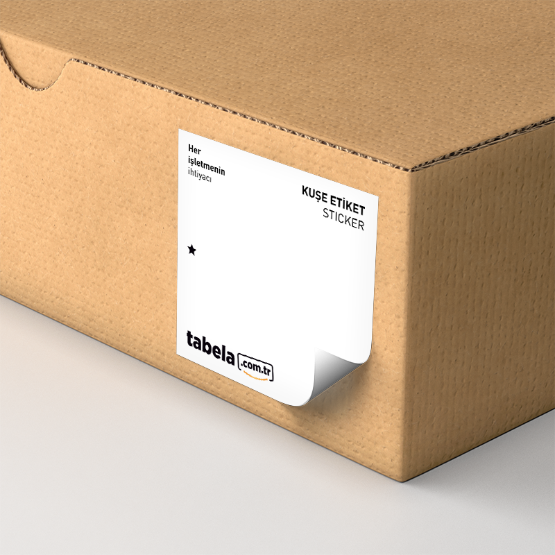 Kuşe Etiket/Sticker (5x5 cm) – Tabela.com.tr