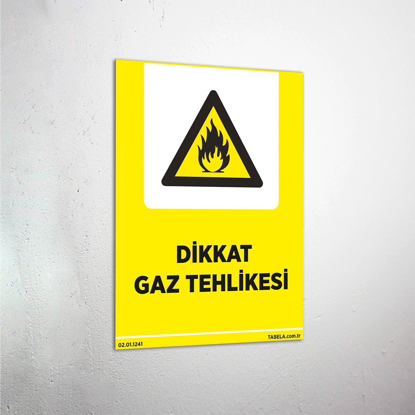 Dikkat Gaz Tehlikesi Levhası – Tabela.com.tr