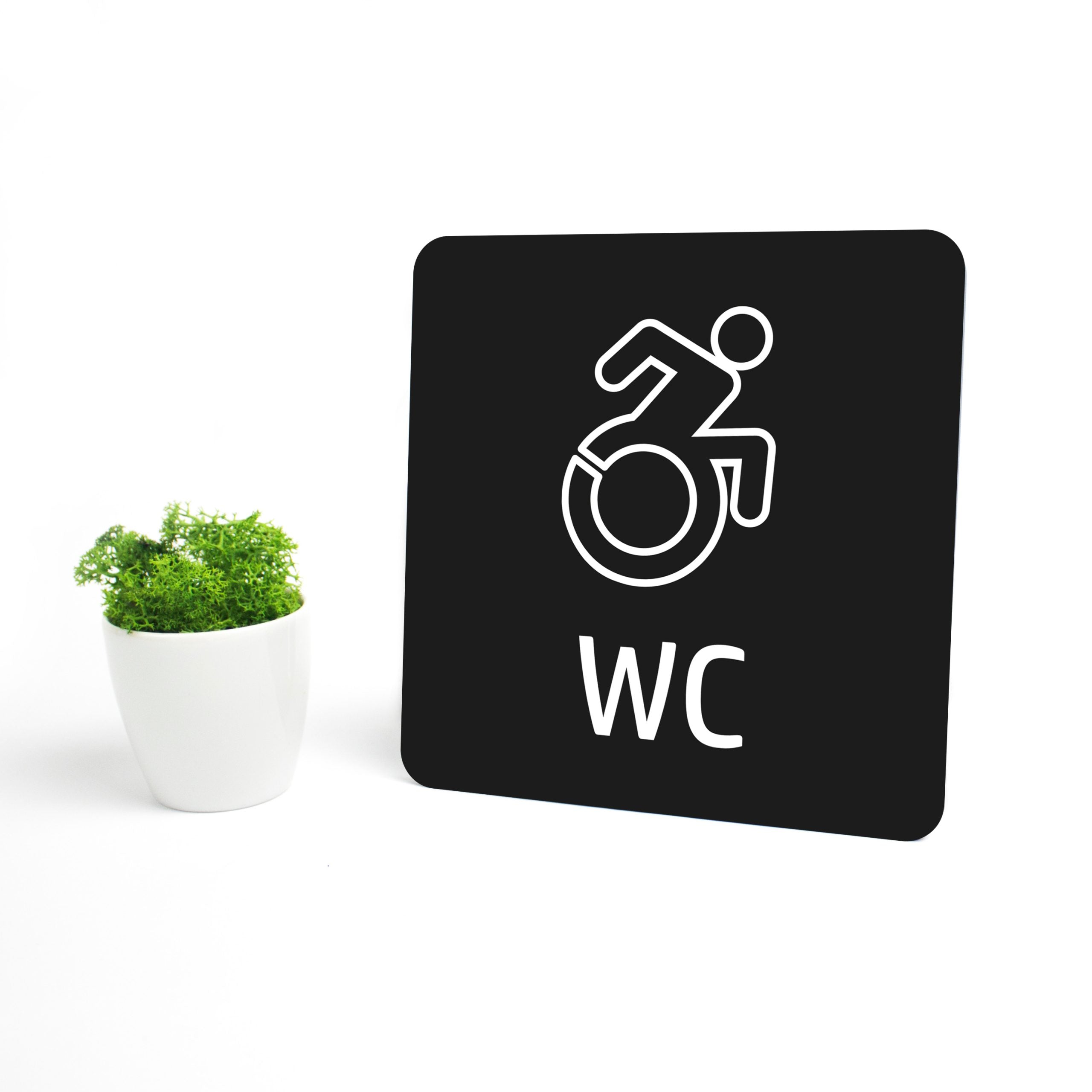 Engelli WC Levhası ( Yeni Erişim Simgesi) – Tabela.com.tr