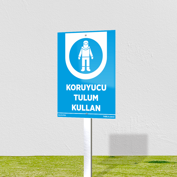 Koruyucu Tulum Kullan Levhası – Tabela.com.tr