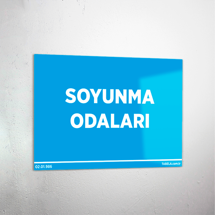 Soyunma Odaları Levhası – Tabela.com.tr