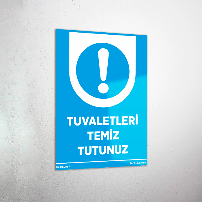 Tuvaletleri Temiz Tutunuz Levhası – Tabela.com.tr