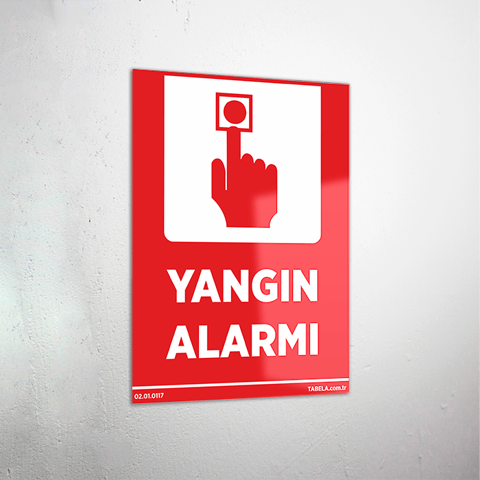 Yangın Alarmı Levhası – Tabela.com.tr